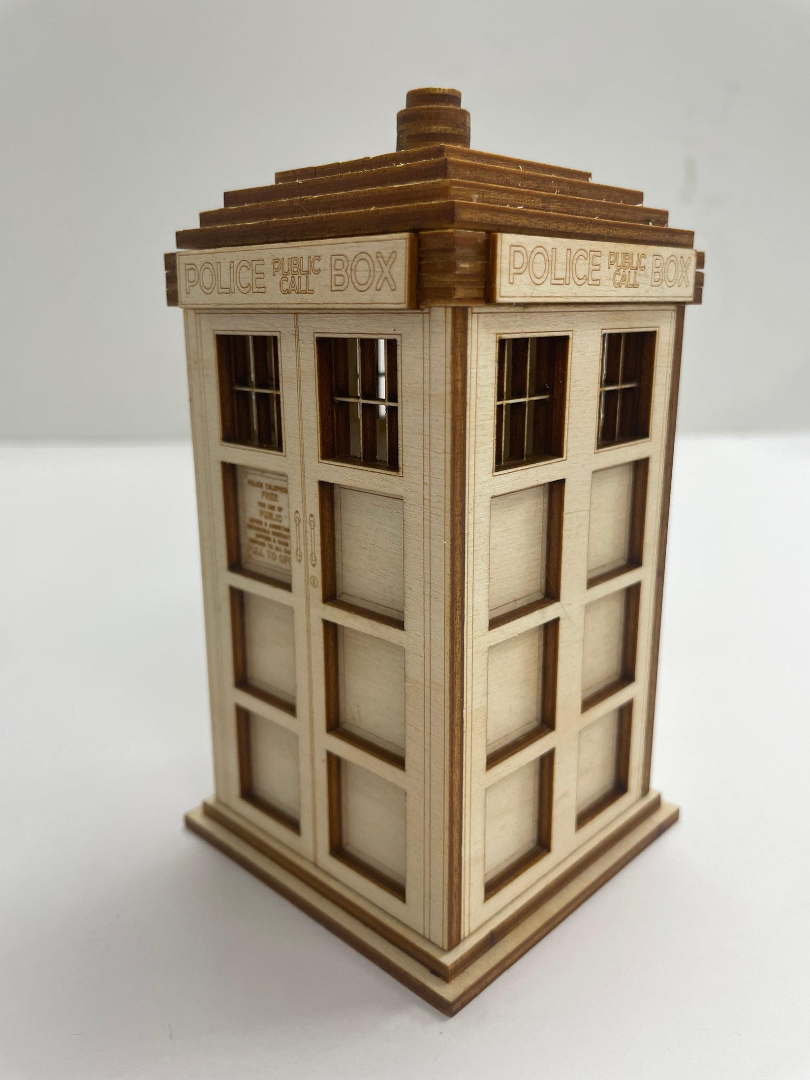 Tardis Wood Model – TREKATECTURE